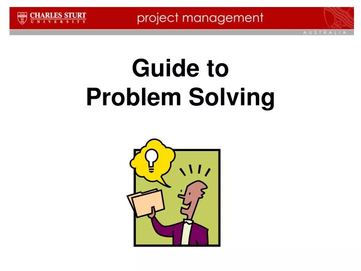 PPT - Guide to Problem Solving PowerPoint Presentation, free download ...