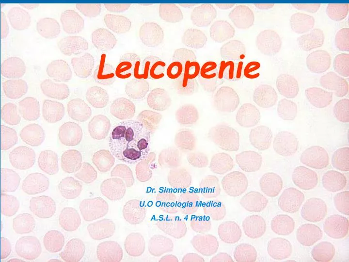 PPT - Leucopenie PowerPoint Presentation, free download - ID:830084