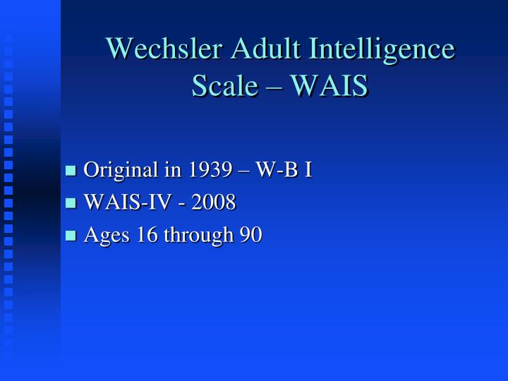 PPT - Intelligence tests PowerPoint Presentation - ID:830142