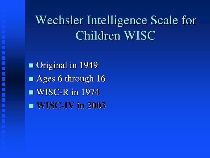 PPT - Intelligence tests PowerPoint Presentation - ID:830142