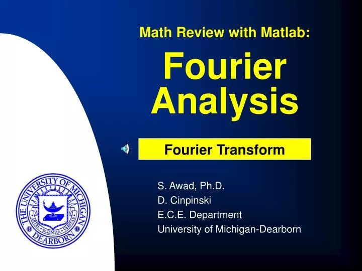 PPT - Fourier Analysis PowerPoint Presentation, free download - ID:830342