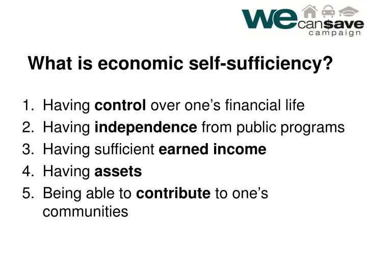 PPT - A Provider’s Guide to Promoting Economic Self-sufficiency: A ...