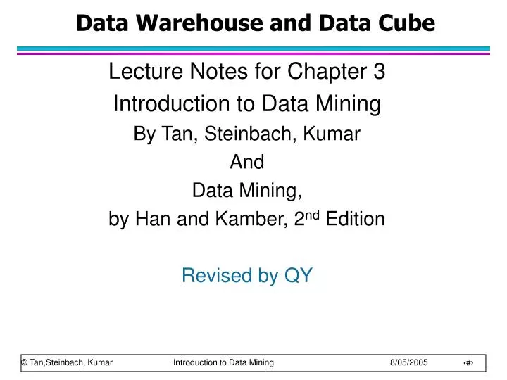 PPT - Data Warehouse and Data Cube PowerPoint Presentation, free ...