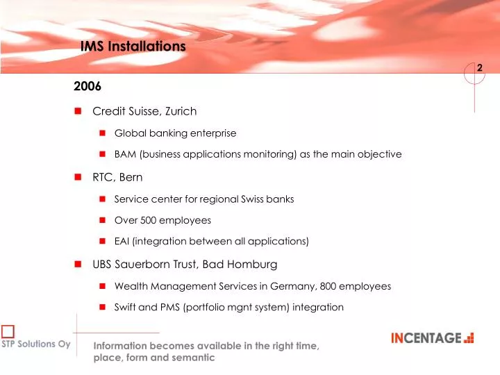 PPT - IMS Installations PowerPoint Presentation, free download - ID:833148