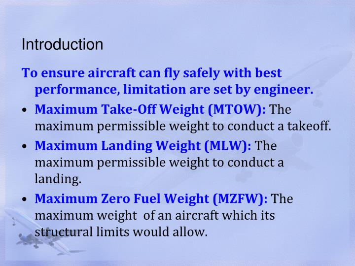 PPT - Lecture 2: Composition of Aircraft Weight PowerPoint Presentation ...