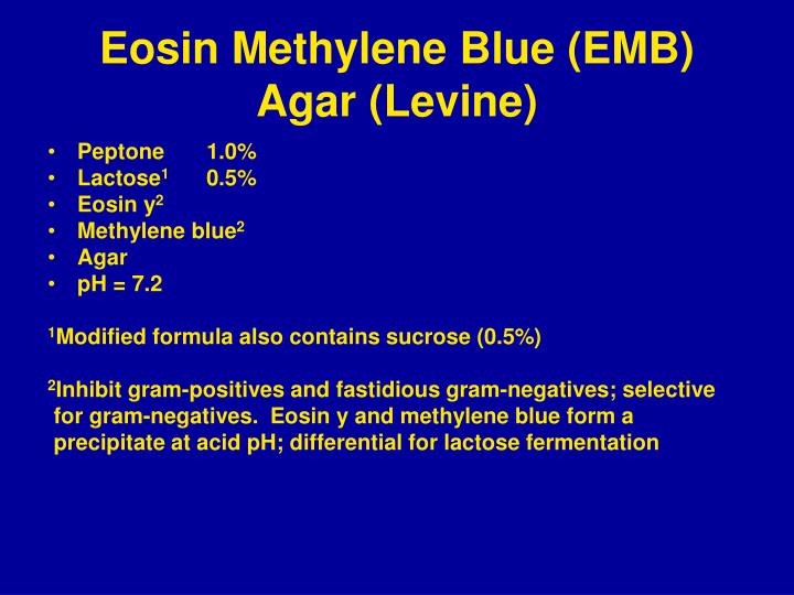 Levine Eosin Methylene Blue Agar Levine Emb Agar
