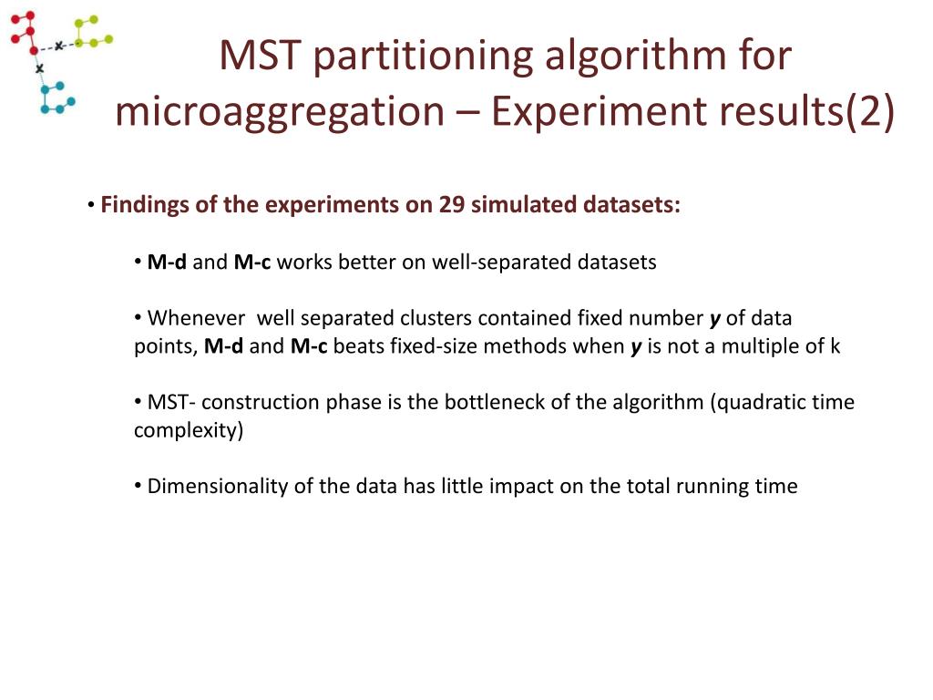 Ppt Minimum Spanning Tree Partitioning Algorithm For Microaggregation Powerpoint Presentation