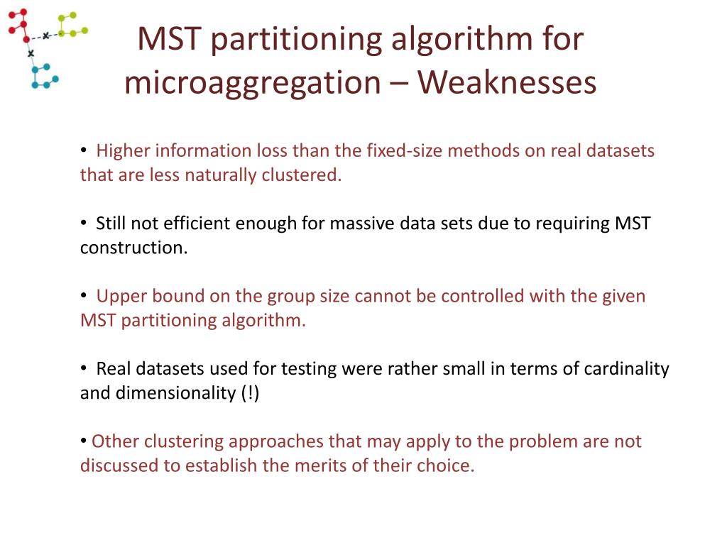 Ppt Minimum Spanning Tree Partitioning Algorithm For Microaggregation Powerpoint Presentation