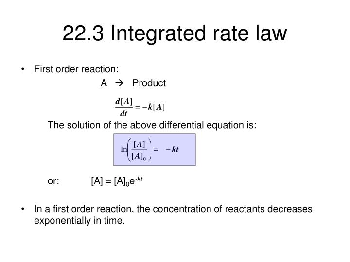 Derive Integrated Rate Equation For First Order Reaction - Tessshebaylo Derive Integrated Rate Equation For First Order Reaction - Tessshebaylo