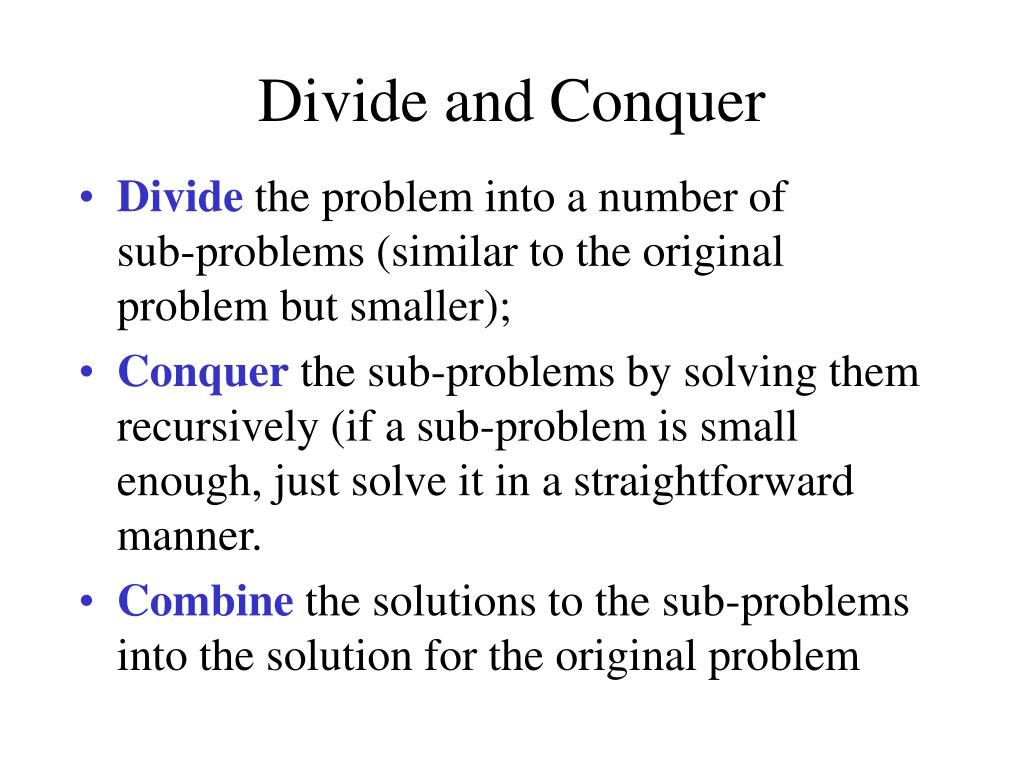 Ppt Lecture 2 Divide And Conquer I Merge Sort And Master Theorem Powerpoint Presentation