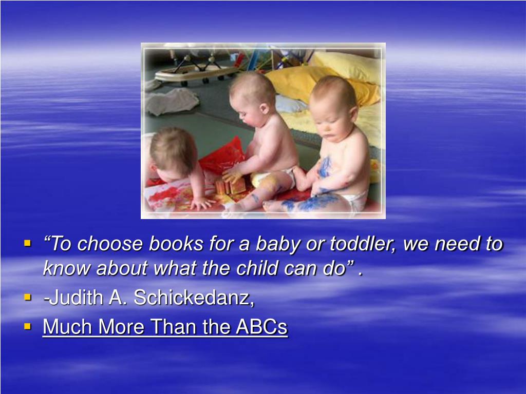 PPT - Literacy in the Lives of Infants and Toddlers PowerPoint ...