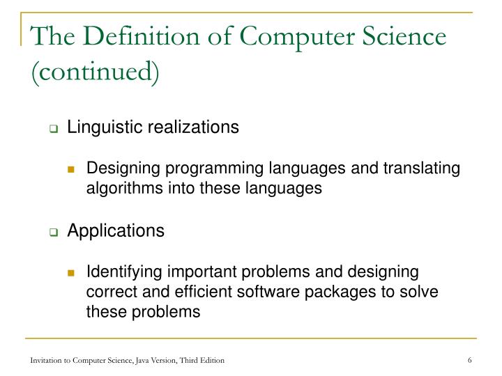 PPT - Chapter 1: An Introduction to Computer Science PowerPoint ...