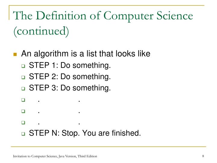 PPT - Chapter 1: An Introduction to Computer Science PowerPoint ...