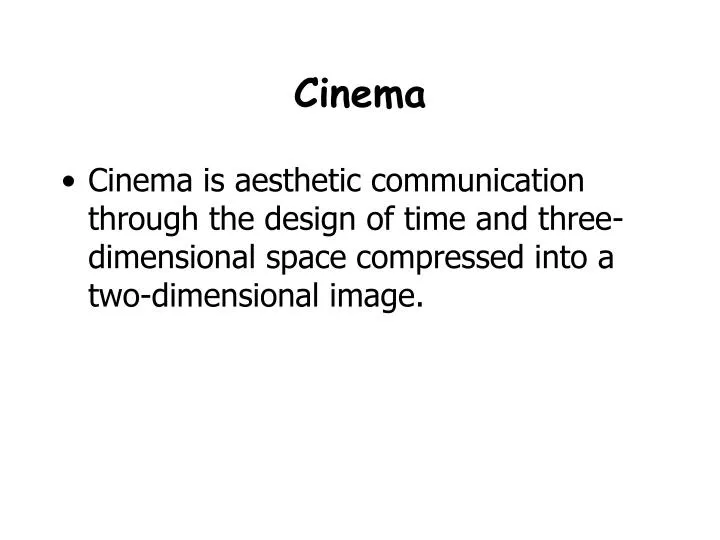 PPT - Cinema PowerPoint Presentation, free download - ID:836203