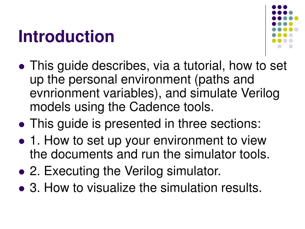 Ppt Cadence Verilog Simulation Guide And Tutorial Powerpoint Presentation Id836520