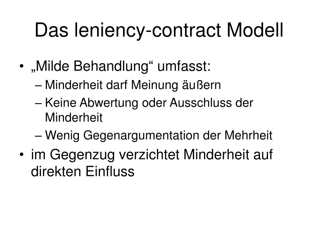 PPT - Indirekter Minderheitseinfluss als Folge einer impliziten ...