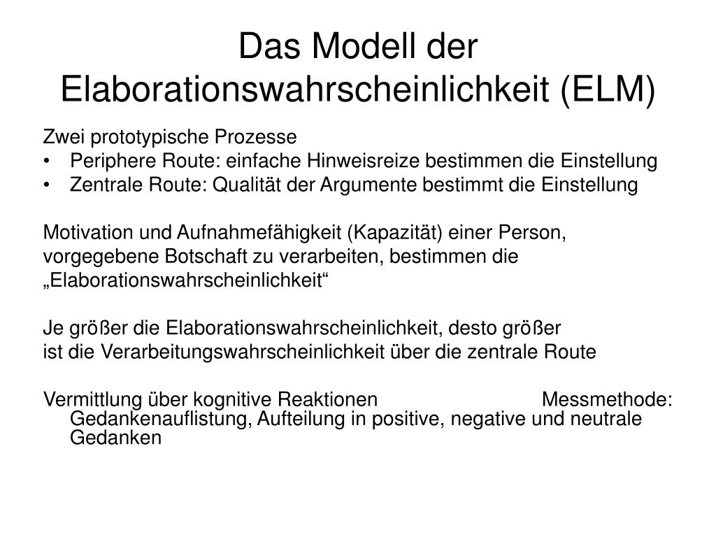 PPT - Indirekter Minderheitseinfluss als Folge einer impliziten ...