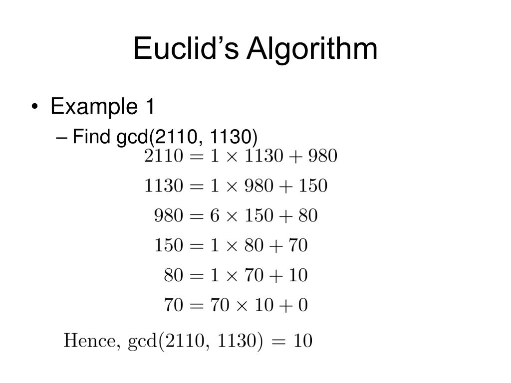 Ppt Csc2110 Discrete Mathematics Tutorial 5 Gcd And Modular Arithmetic Powerpoint Presentation