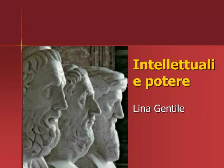 PPT - Intellettuali e potere PowerPoint Presentation, free download ...