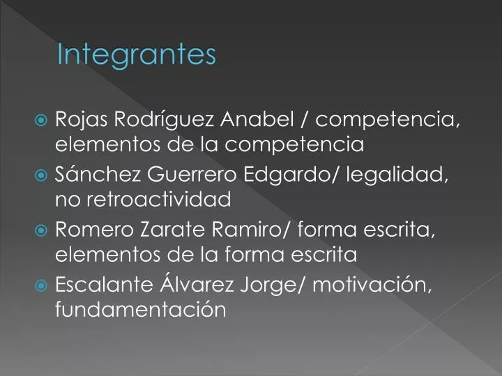 PPT - Integrantes PowerPoint Presentation, free download - ID:838020