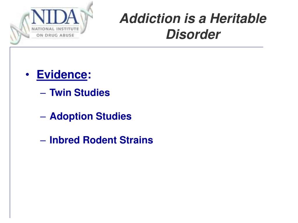 PPT - Genetics & Addiction Jonathan D. Pollock, Ph.D. Division of ...