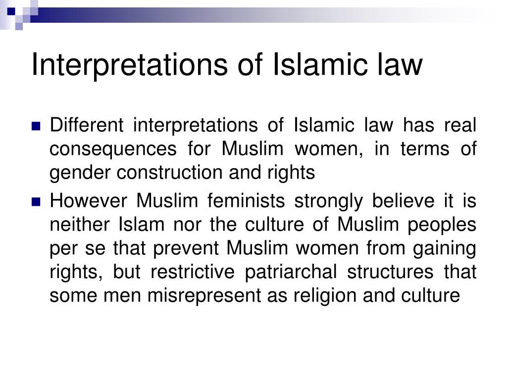 PPT - Development of Islamic Family Law in the West: ‘Private’ Spheres ...