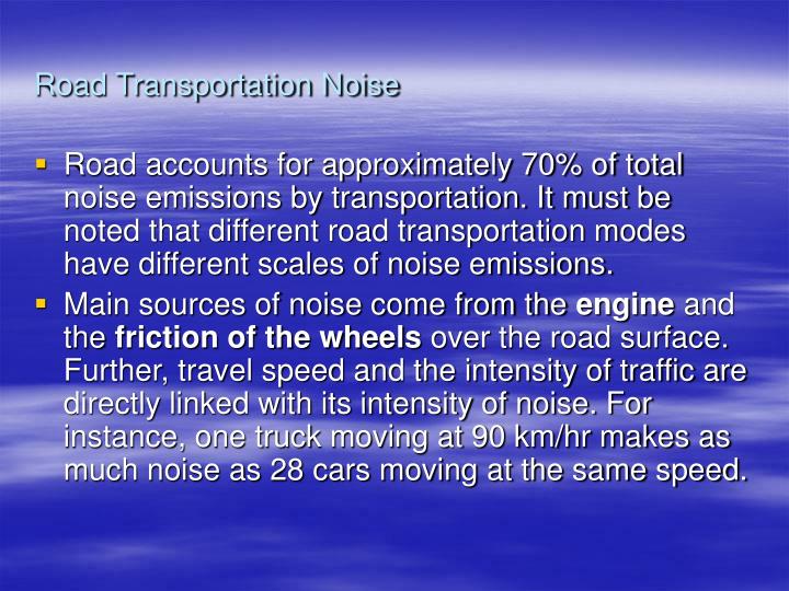 Transportation Noise Pollution