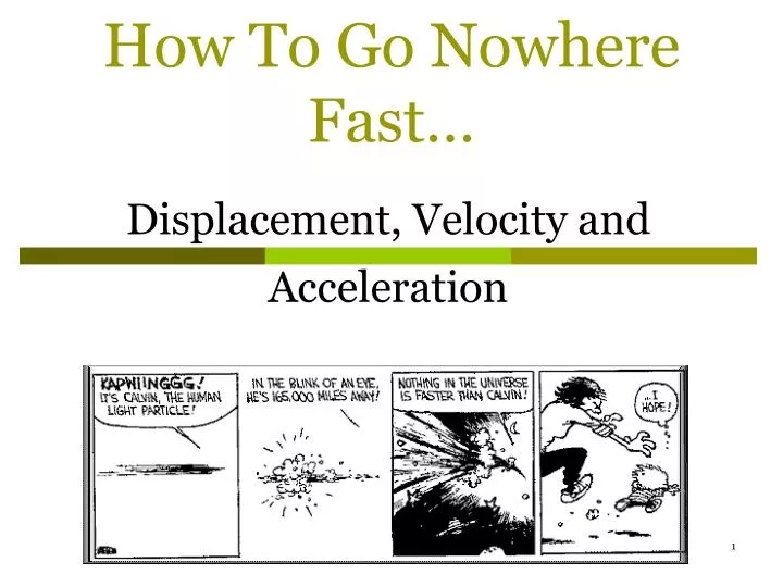 PPT - How To Go Nowhere Fast… PowerPoint Presentation, free download ...