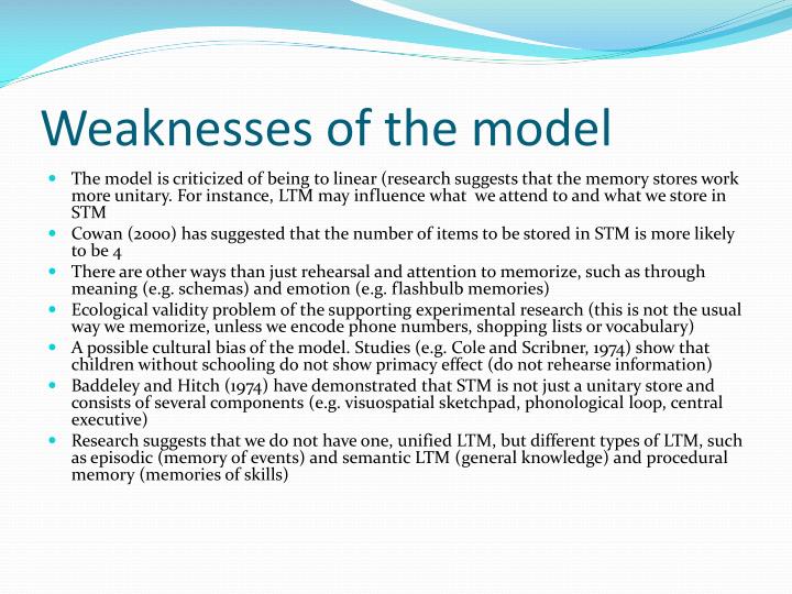 PPT - Multistore model of memory PowerPoint Presentation - ID:841083