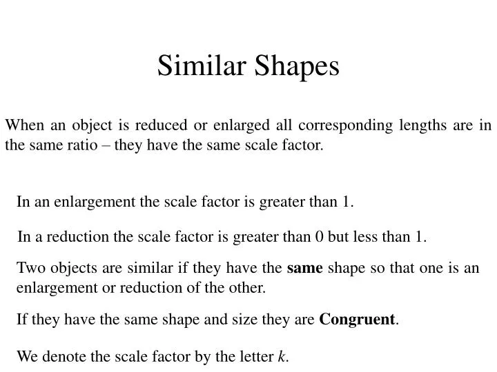 PPT - Similar Shapes PowerPoint Presentation, free download - ID:841572