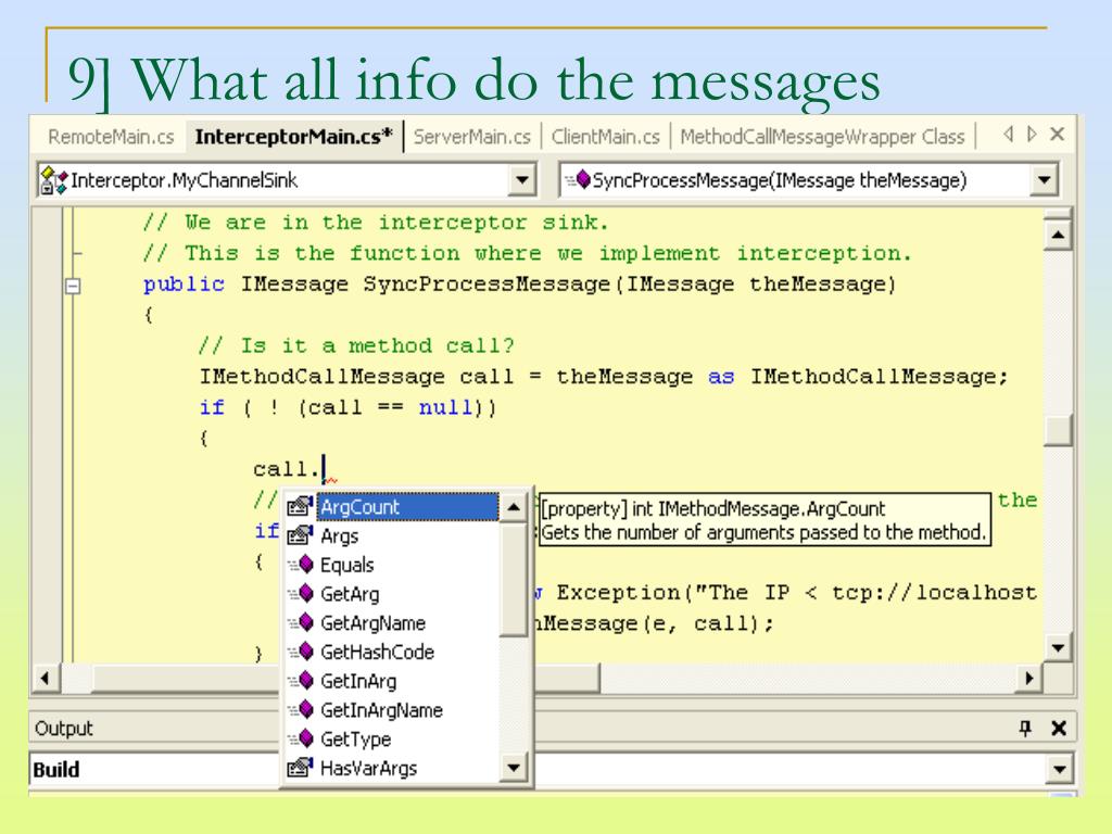 Ppt Interception Based Aspect Oriented Programming Under Net Powerpoint Presentation Id841598