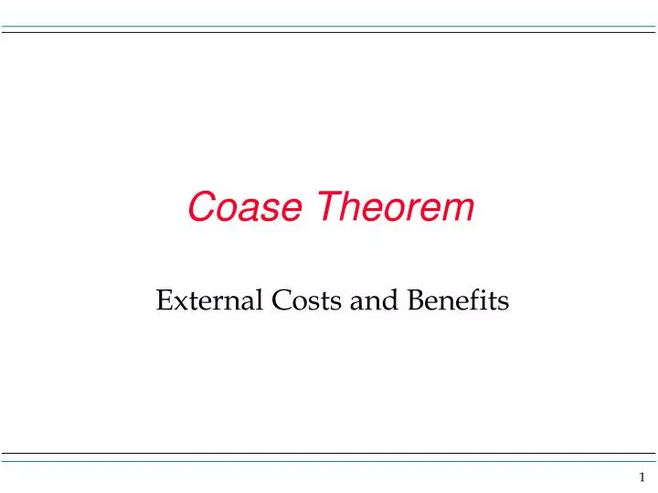 PPT - Coase Theorem PowerPoint Presentation, free download - ID:841673