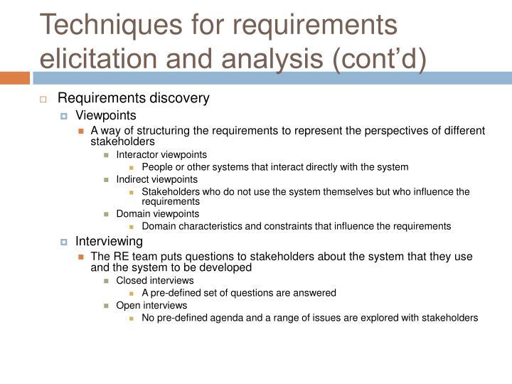 PPT - Chapter 1 Requirements Engineering Processes PowerPoint ...