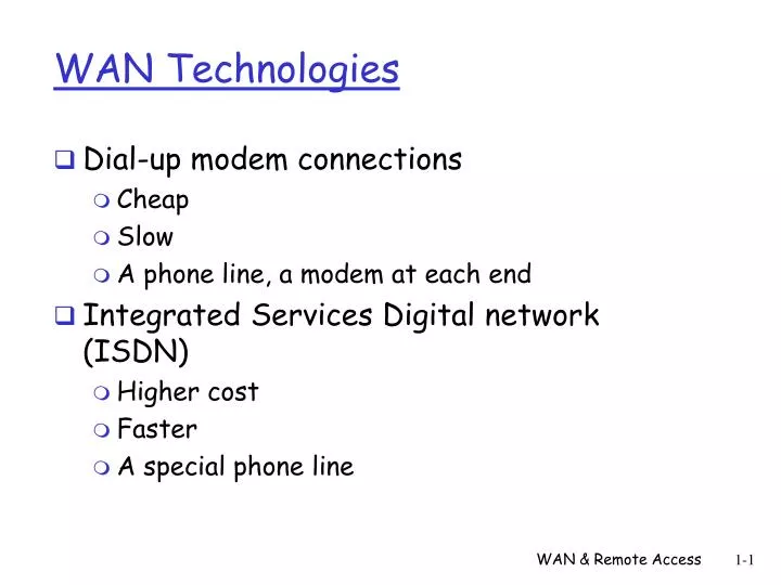 PPT - WAN Technologies PowerPoint Presentation, free download - ID:842305