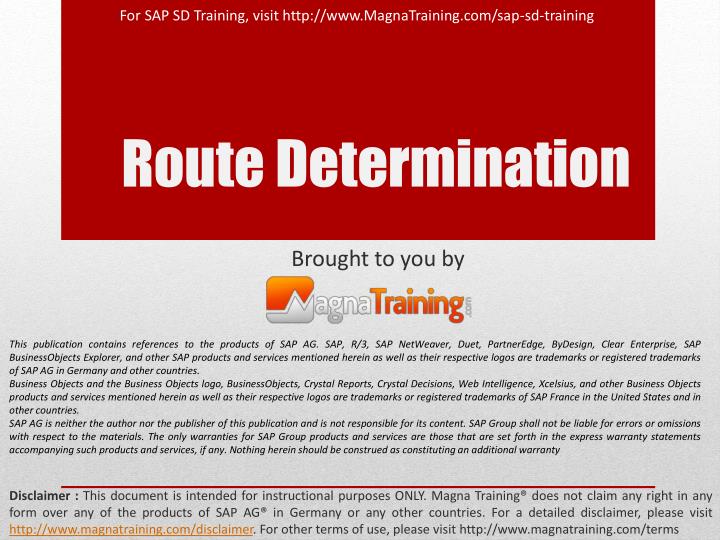 PPT - Route Determination PowerPoint Presentation, free download - ID ...