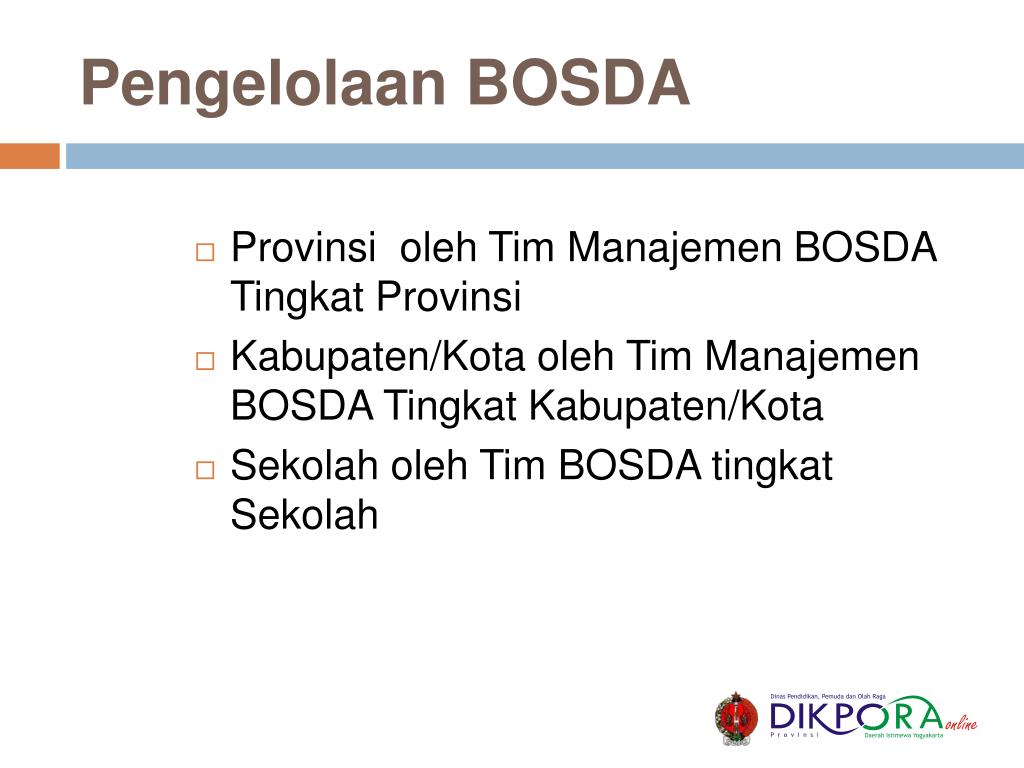 PPT - BANTUAN OPERASIONAL SEKOLAH DAERAH (BOSDA) PROVINSI DAERAH ...