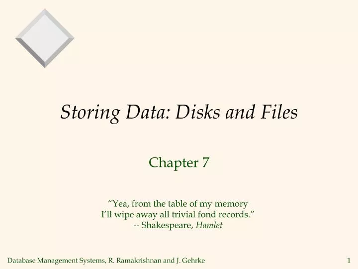 PPT - Storing Data: Disks and Files PowerPoint Presentation, free download - ID:845261