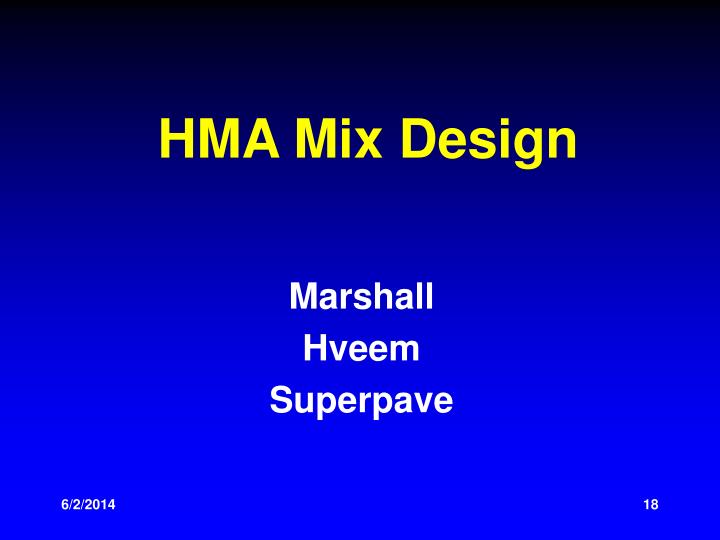 PPT - Background and Standard Terminology Used in HMA Technology ...