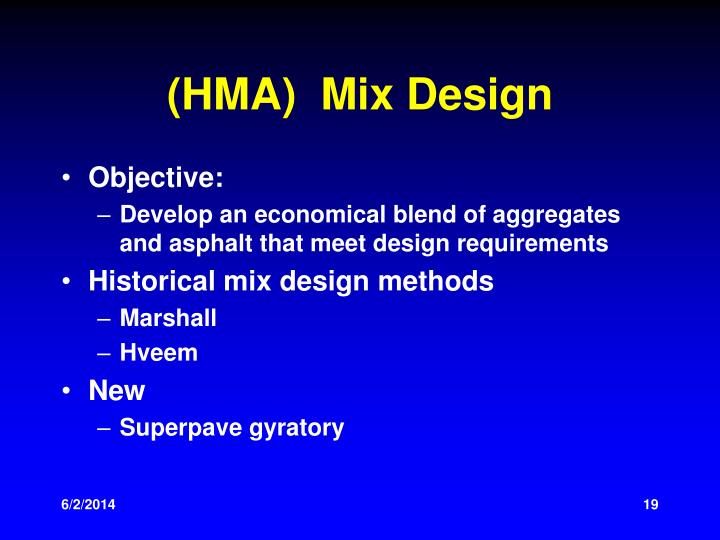 PPT - Background and Standard Terminology Used in HMA Technology ...