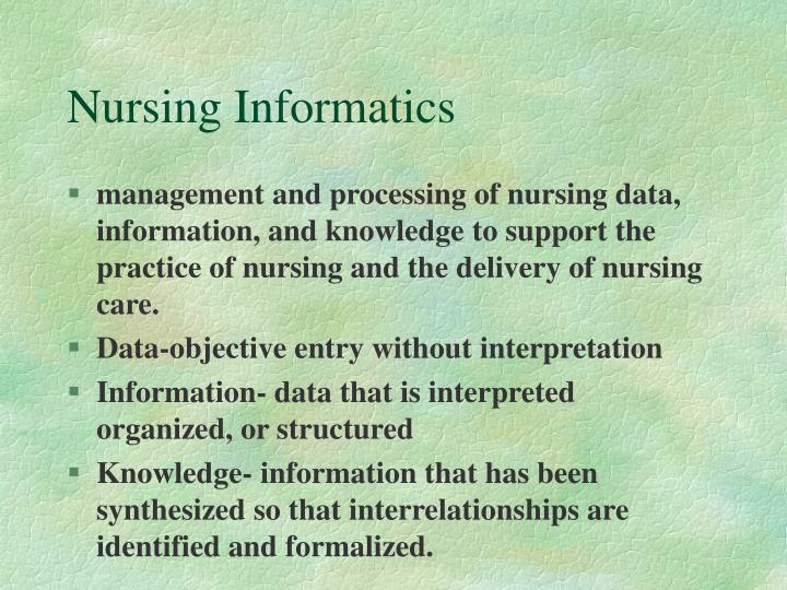 PPT - Nursing Informatics PowerPoint Presentation - ID:846361