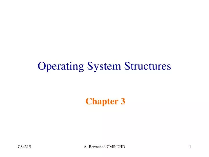 PPT - Operating System Structures PowerPoint Presentation, free ...