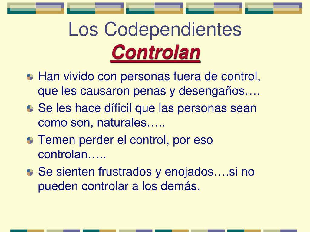 PPT - PRIMERA PARTE Codependencia Emocional Primera Parte Por. Dra ...