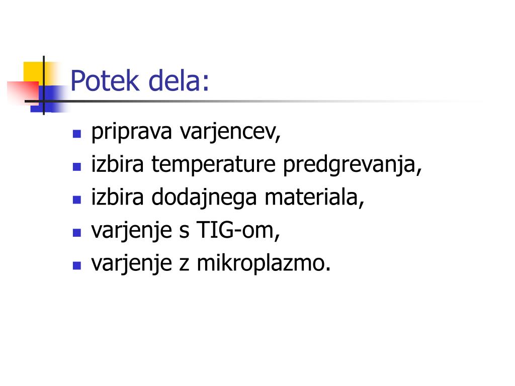 PPT - REPARATURNO VARJENJE REZILNIH ORODIJ PLOČEVINE PowerPoint ...