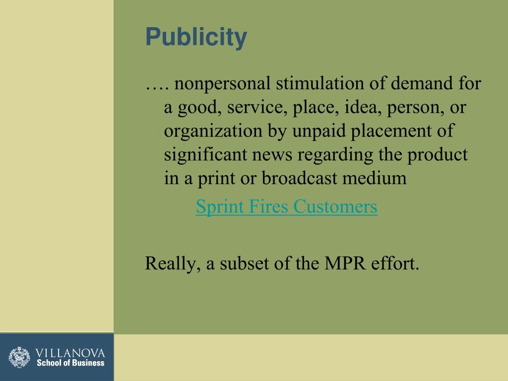 PPT - Integrated Marketing Communications:, PR, Publicity, and Sales ...