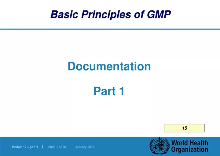 PPT - Basic Principles of GMP PowerPoint Presentation, free download ...