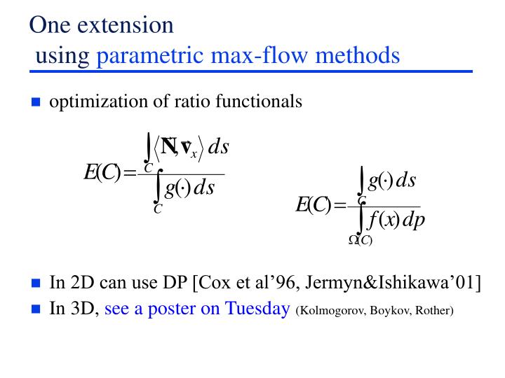 PPT - ICCV 2007 tutorial on Discrete Optimization Methods in Computer Vision part I Basic ...