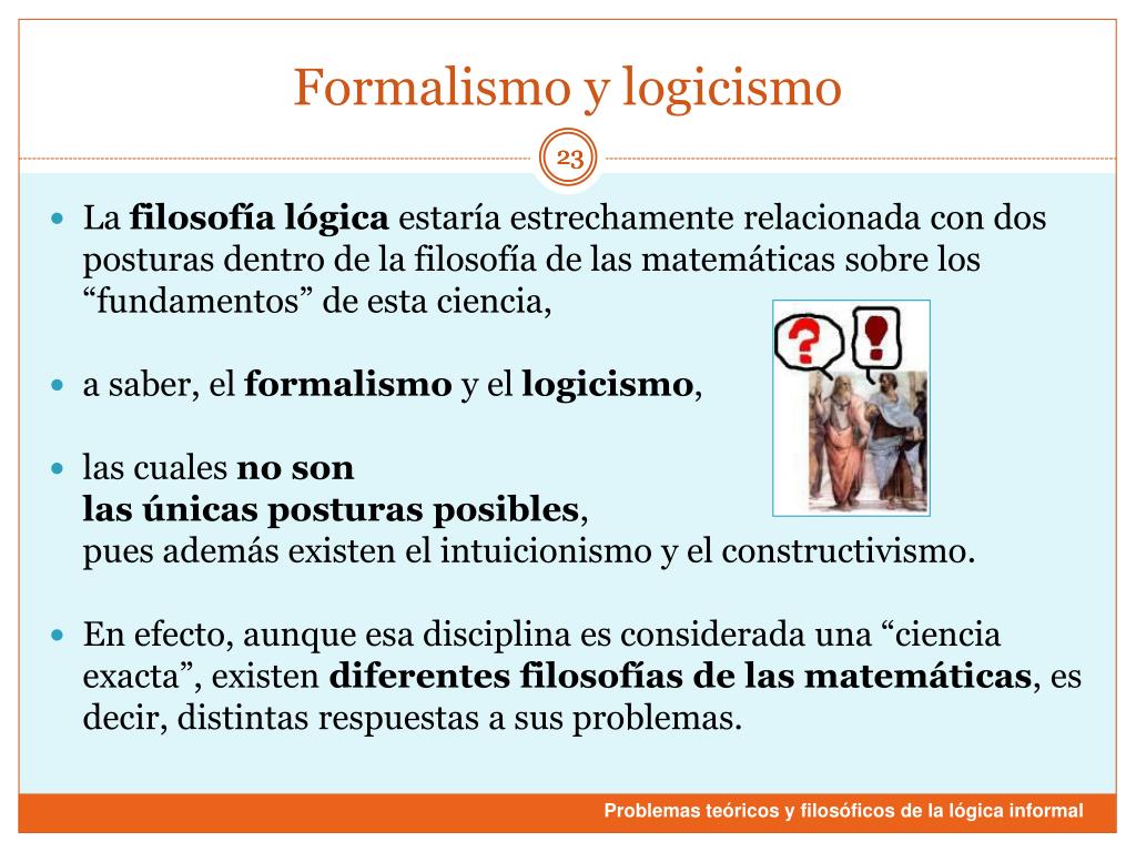 PPT - Problemas teóricos y filosóficos de la lógica informal PowerPoint ...