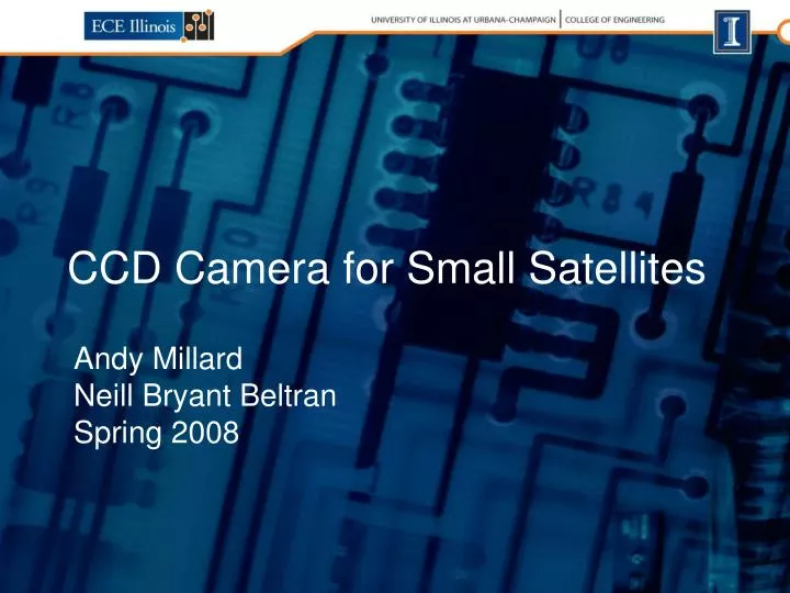 PPT - CCD Camera for Small Satellites PowerPoint Presentation, free ...