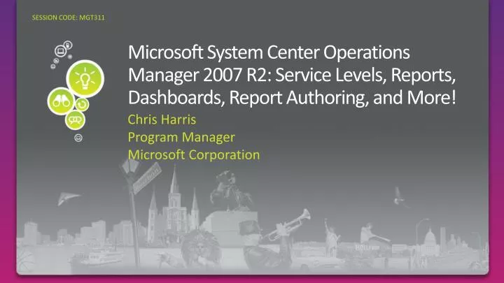 PPT - Microsoft System Center Operations Manager 2007 R2: Service ...