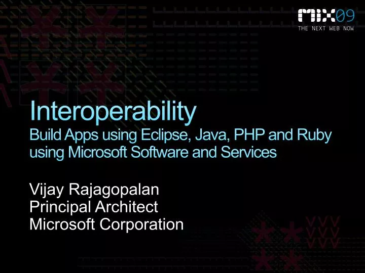 Ppt Interoperability Build Apps Using Eclipse Java Php And Ruby